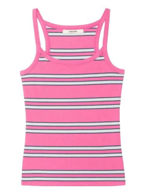 Zadig&Voltaire Striped Rib Top - Pink