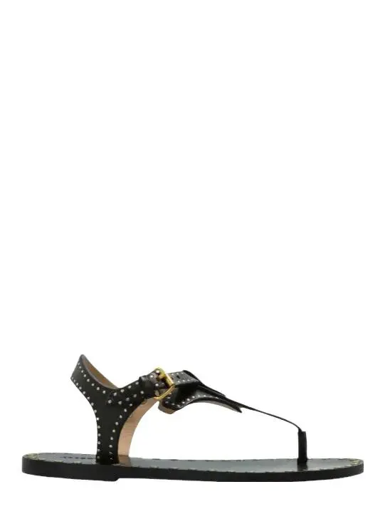 Isabel Marant Étoile Joonya Studded Buckle Sandals - Black