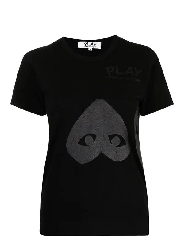 Play Comme Des Garcon Heart T-shirt - Black