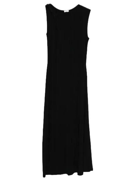JOSEPH Arty Plissé Knit Midi Dress - Black