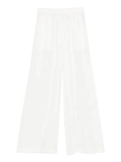 P.a.r.o.s.h High-waisted Wide Leg Trousers - White