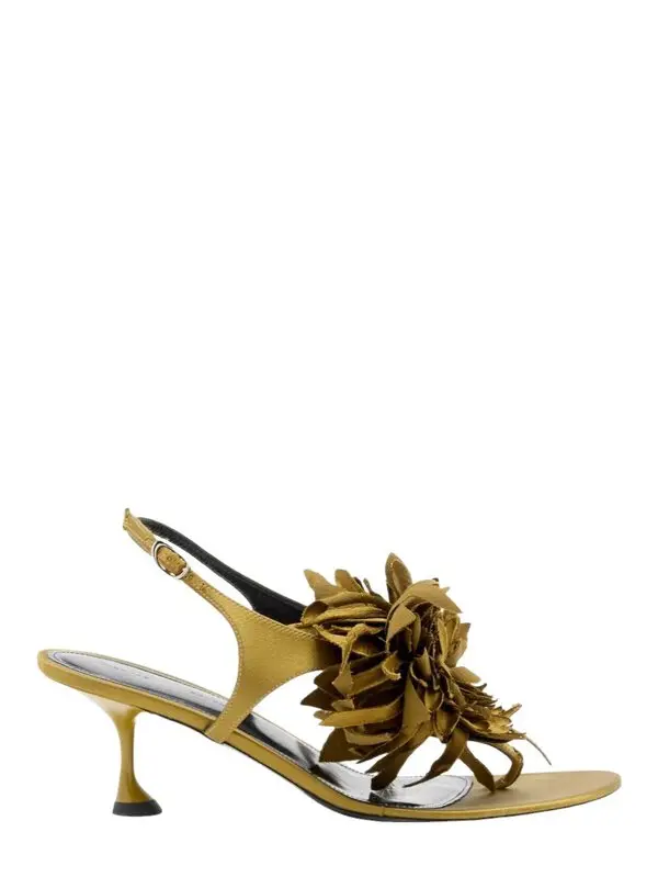 Proenza Schouler Tee Floral-appliqué Sandals - Multicolor