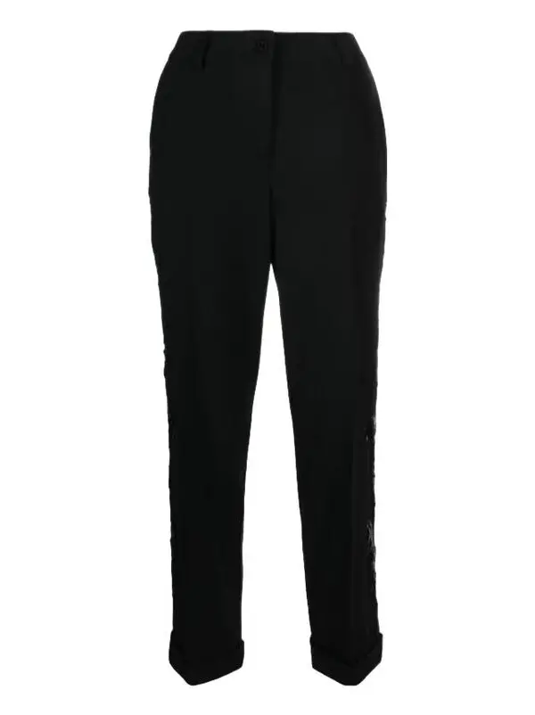 P.a.r.o.s.h Tailored Tapered Trousers - Black
