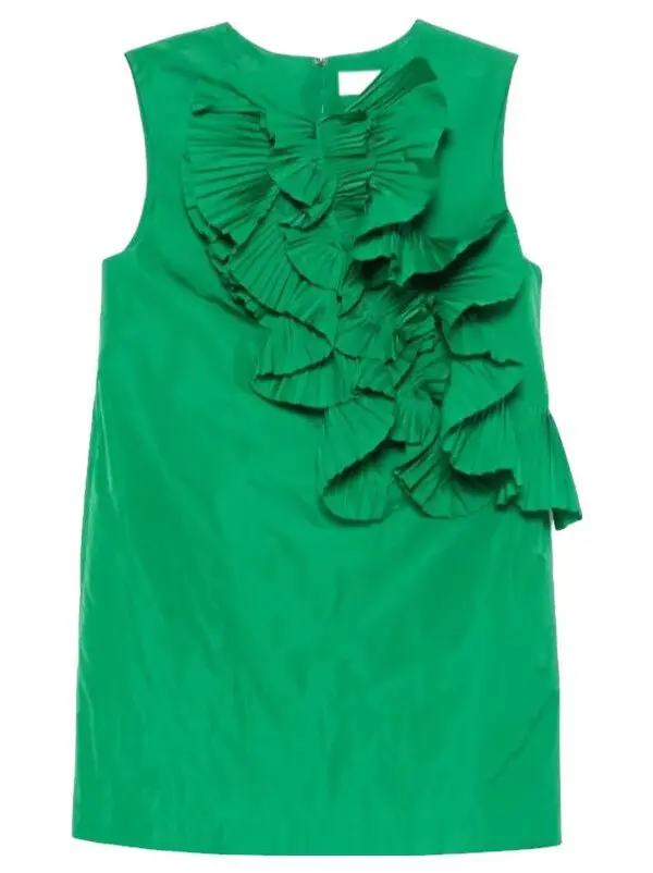 P.a.r.o.s.h Pimpy Mini Dress - Green