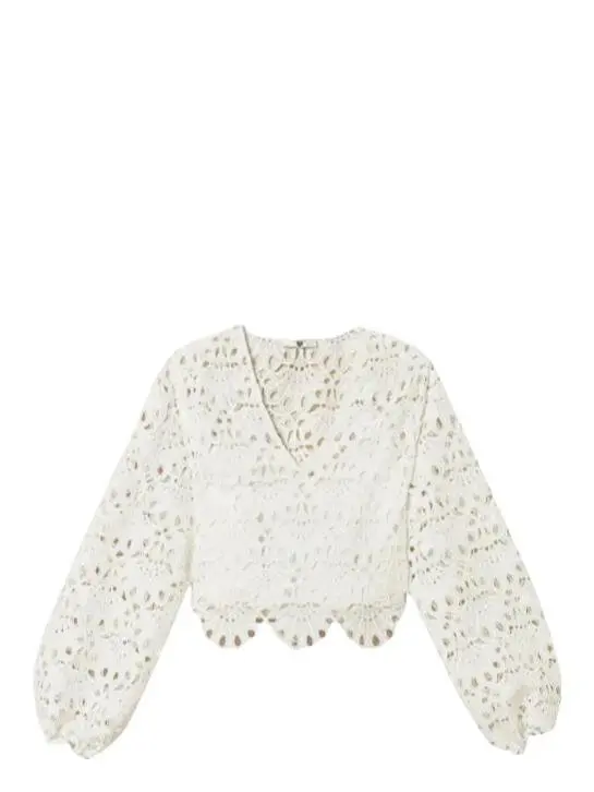 TWINSET Macramé-woven Blouse - White