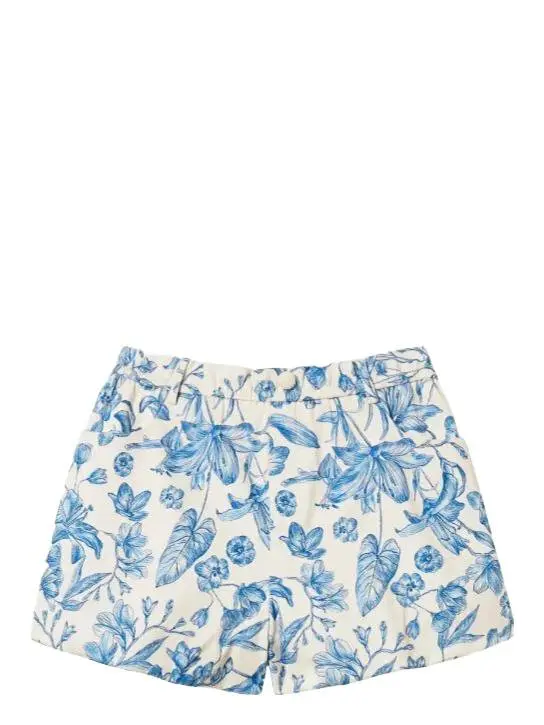 TWINSET Floral-print Shorts - White