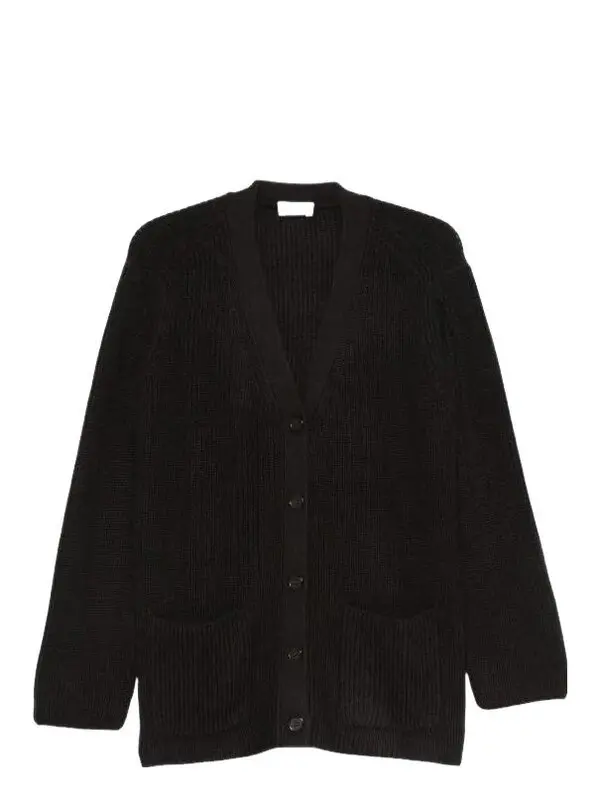 P.a.r.o.s.h Buttoned Patch-pocket Cardigan - Black