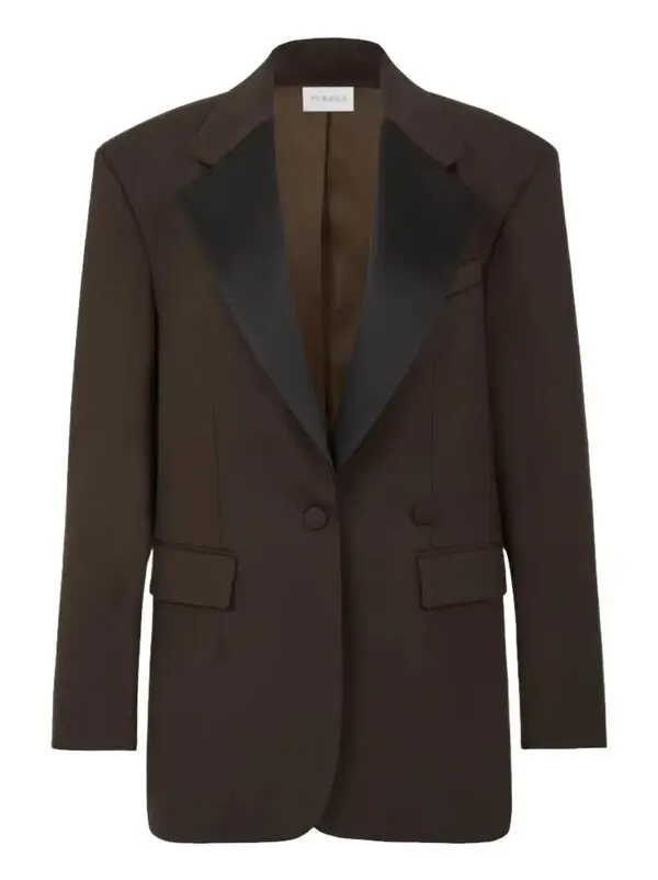 P.a.r.o.s.h Wide-lapel Blazer - Brown