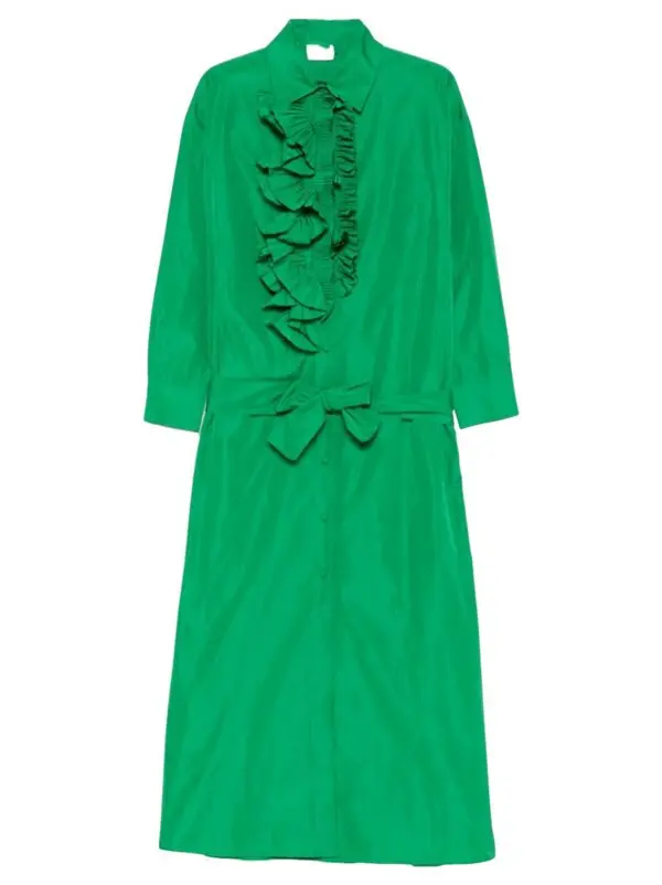 P.a.r.o.s.h Pimpy Maxi Dress - Green