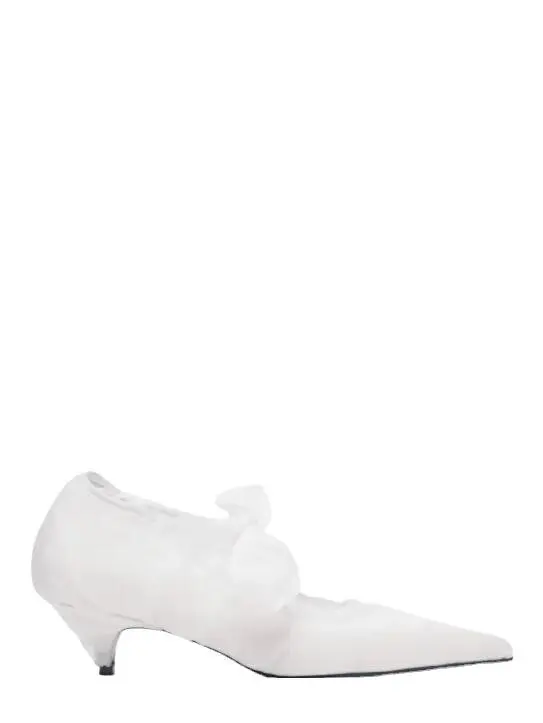 Proenza Schouler Slash Organza Pumps - White
