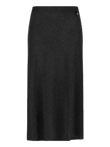 Herno Ribbed Midi Skirt - Black