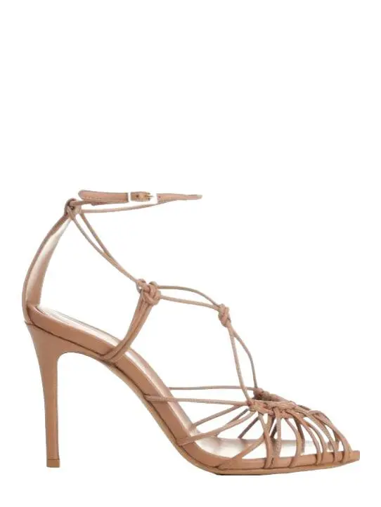 FORTE_FORTE Open-toe Buckled Sandals - Nude