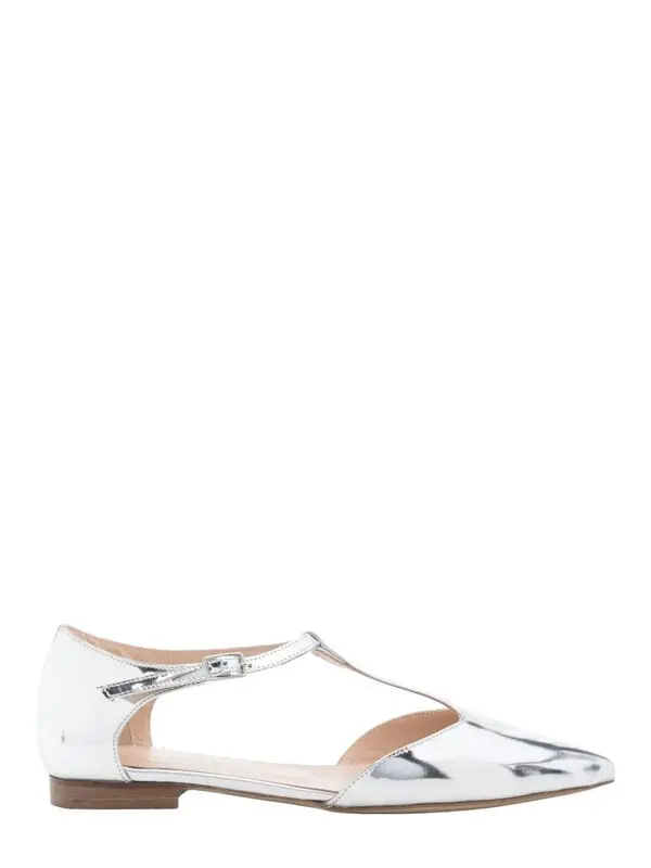P.a.r.o.s.h Goodshoe Cut-out Ballet Flats - White