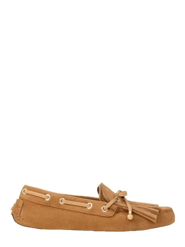 JIMMY CHOO Manon F Tassel-detail Loafers - Brown