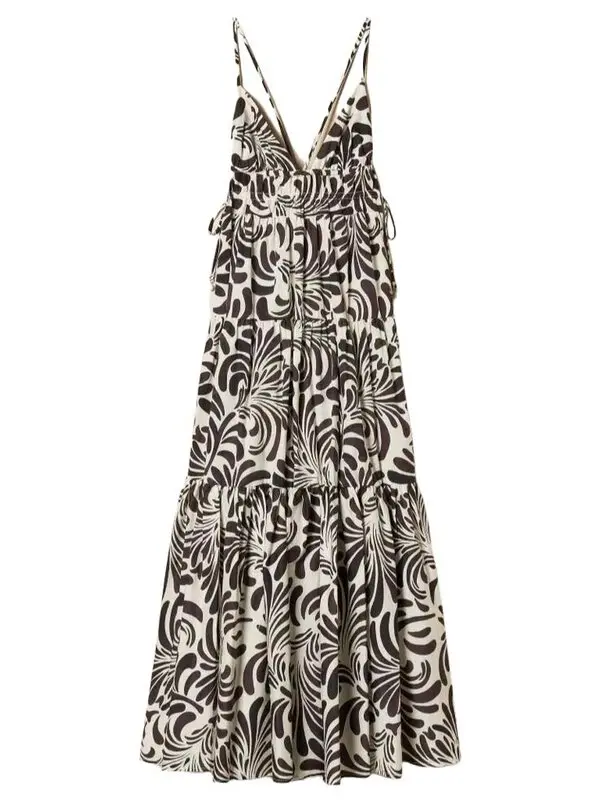 TWINSET Printed Maxi Dress - Black