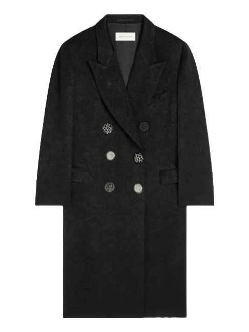 Dries Van Noten Double-breasted Coat - Black
