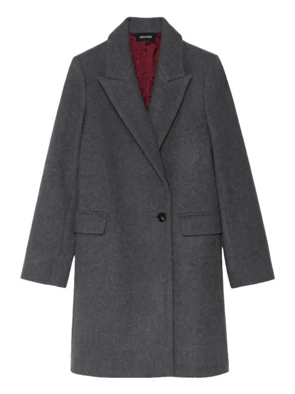 Zadig&Voltaire Single-button Coat - Grey