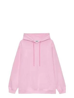MSGM Logo-print Hoodie - Pink
