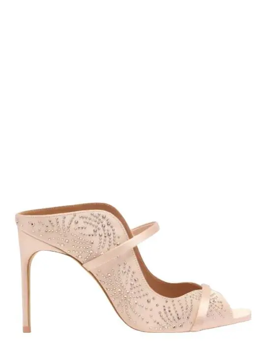 MALONE SOULIERS Noah Crystal-embellished Sandals - Nude