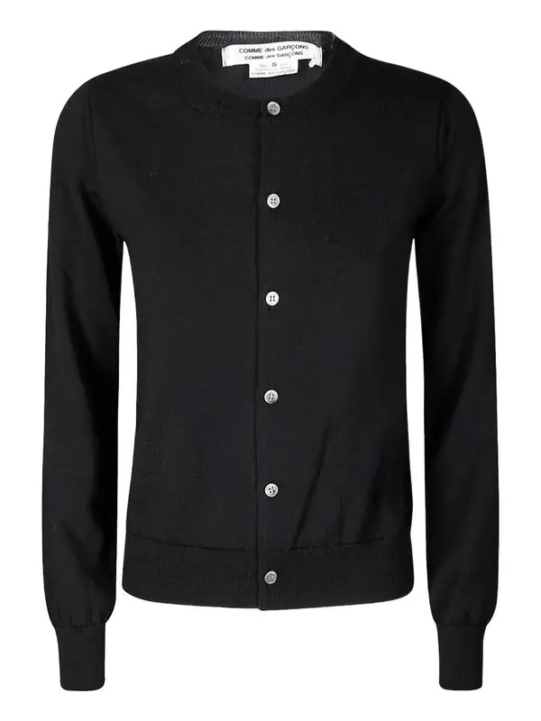 Comme Des Garçons Button-down Cardigan - Black