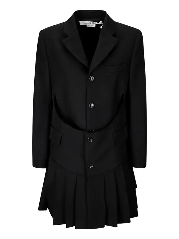 Comme Des Garçons Wool Coat - Black