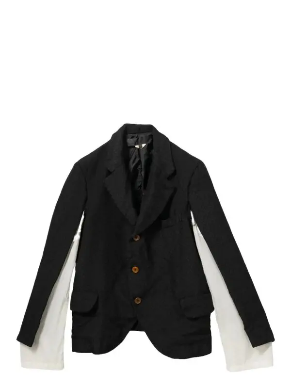 Comme Des Garçons Textured Suit Jacket - Black