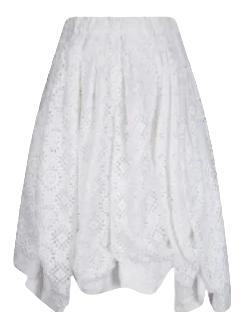 Comme Des Garçons Lace Trousers - White