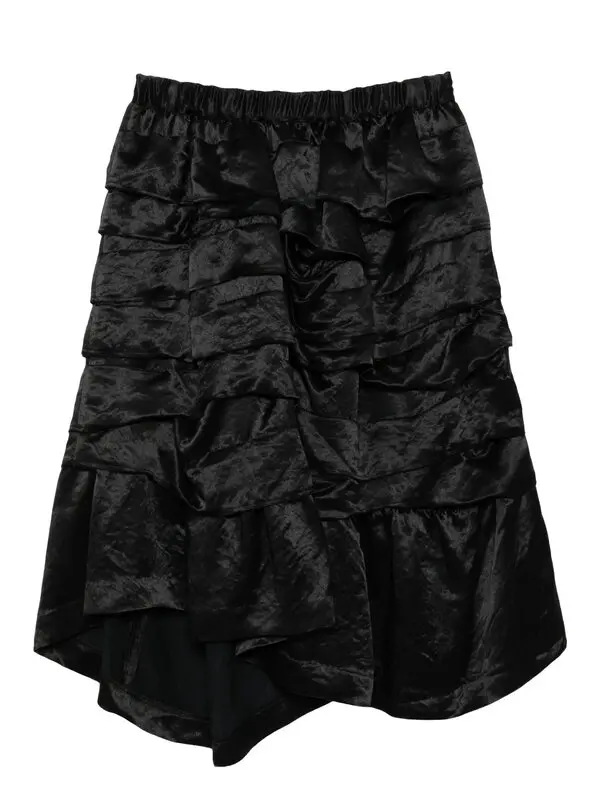 Comme Des Garçons Acetate Ruffled Skirt - Black