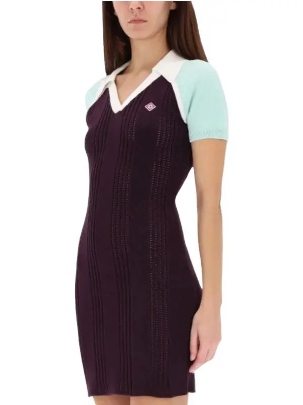 Casablanca Short-sleeved Dress - Black