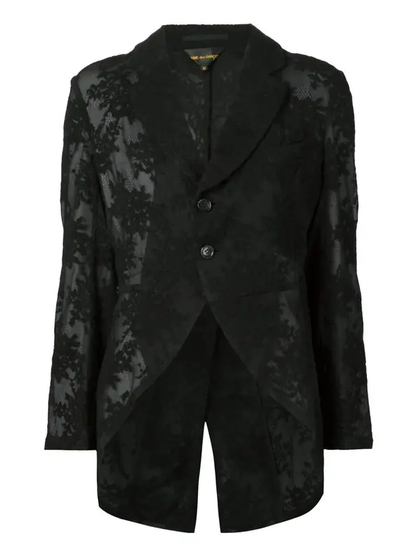Comme Des Garçons Lace Blazer - Black