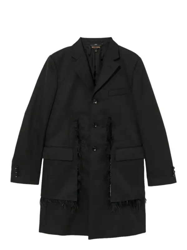 Comme Des Garçons Button-down Coat - Black