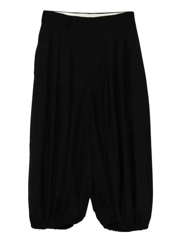 Comme Des Garçons Pleated Casual Trousers - Black
