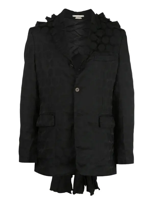 Comme Des Garçons Long Sleeve Blazer - Black