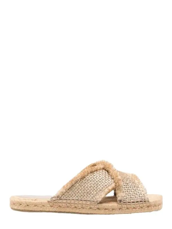 JIMMY CHOO Knitted Slippers - Nude