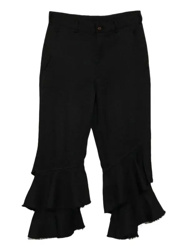 Comme Des Garçons Casual Pants With Belt Loops - Black