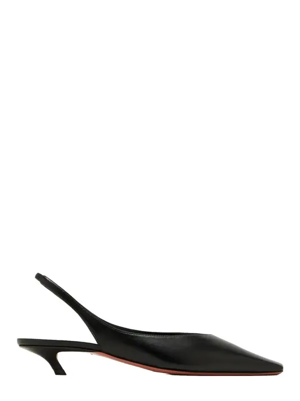 Amina Muaddi Jamie Square-toe Ankle-wrap High Heels - Black