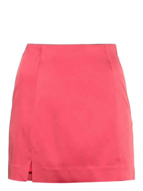 Cult Gaia Flor Satin Mini Skirt - Pink