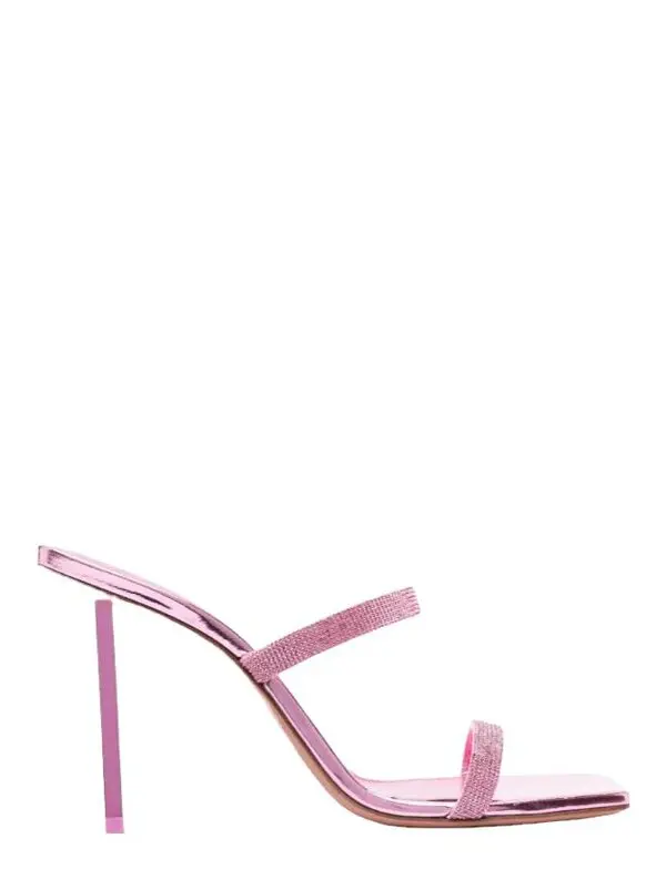 Amina Muaddi 100mm Rih Sandals - Pink