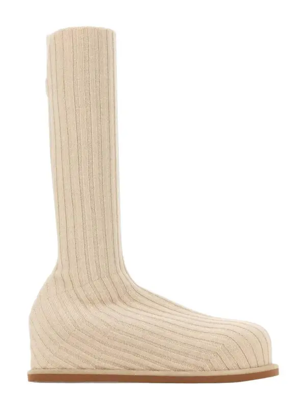 Amina Muaddi Veneda Knee-high Boots - Nude