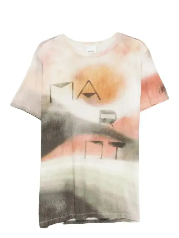 Isabel Marant Étoile Graphic Print T-shirt - Nude