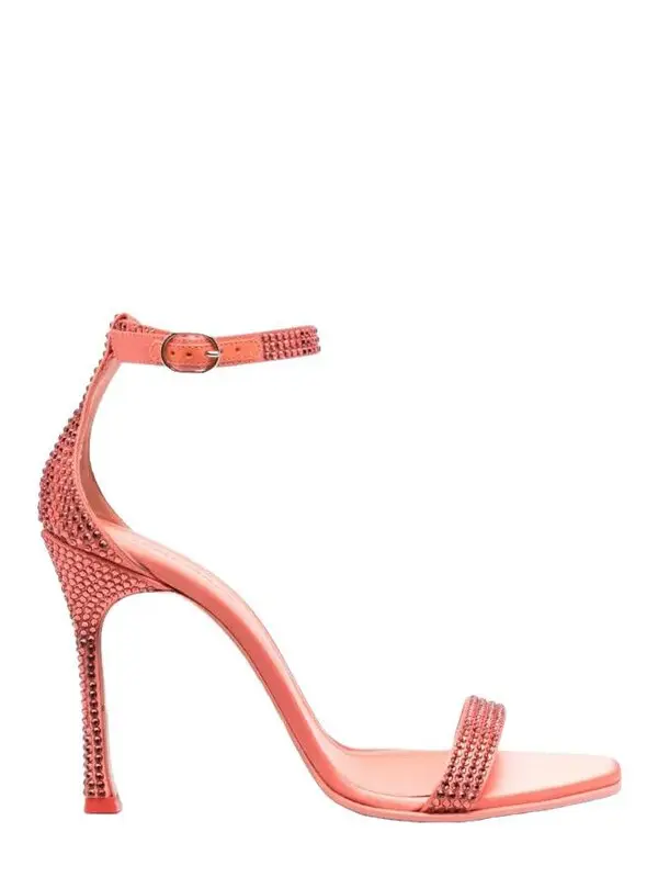 Amina Muaddi 115mm Kim Crystal-embellished Sandals - Pink
