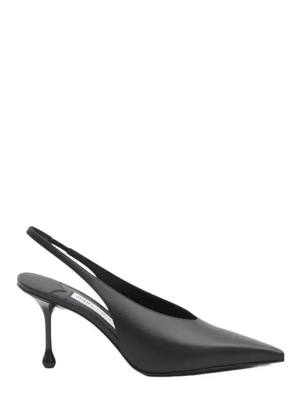 JIMMY CHOO Leather Ankle-wrap High Heels - Black