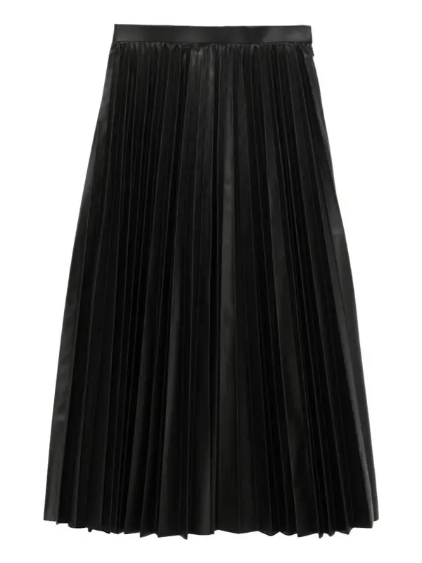 Junya Watanabe Pleated Midi Skirt - Black