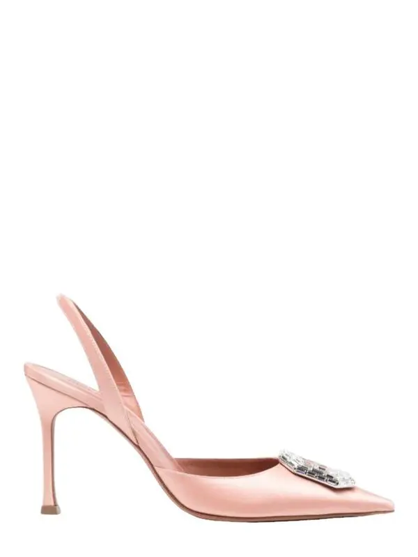 Amina Muaddi Camelia Slingback Pumps - Pink
