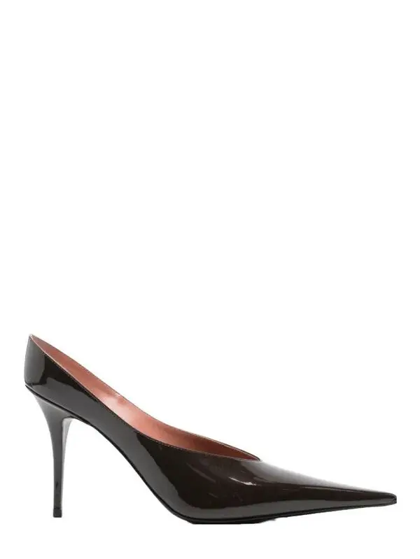 Amina Muaddi 90mm Anok Mules - Black
