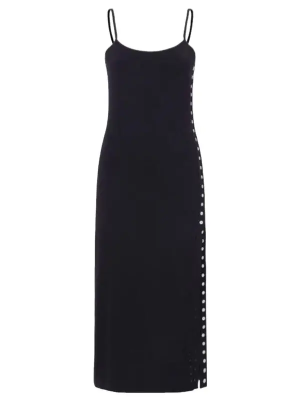 Proenza Schouler Tweed Midi Dress - Black