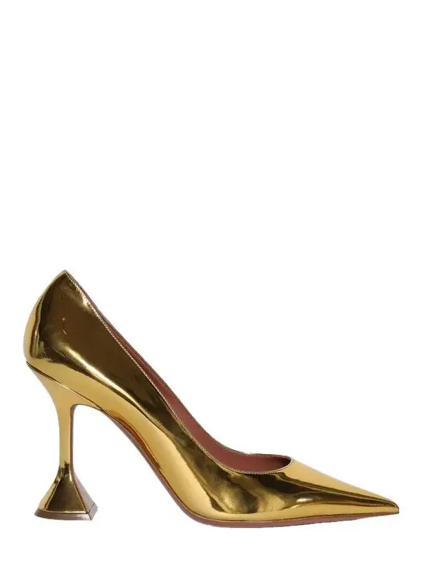 Amina Muaddi 95mm Ami Pumps - Brown