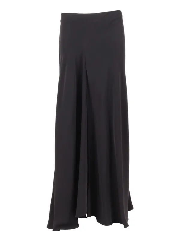 P.a.r.o.s.h A-line Pleated Maxi Skirt - Black