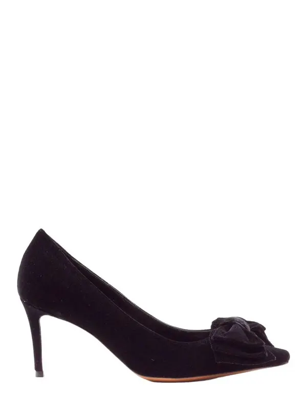 Roberto Festa Flowy Bow Heeled Pumps - Black