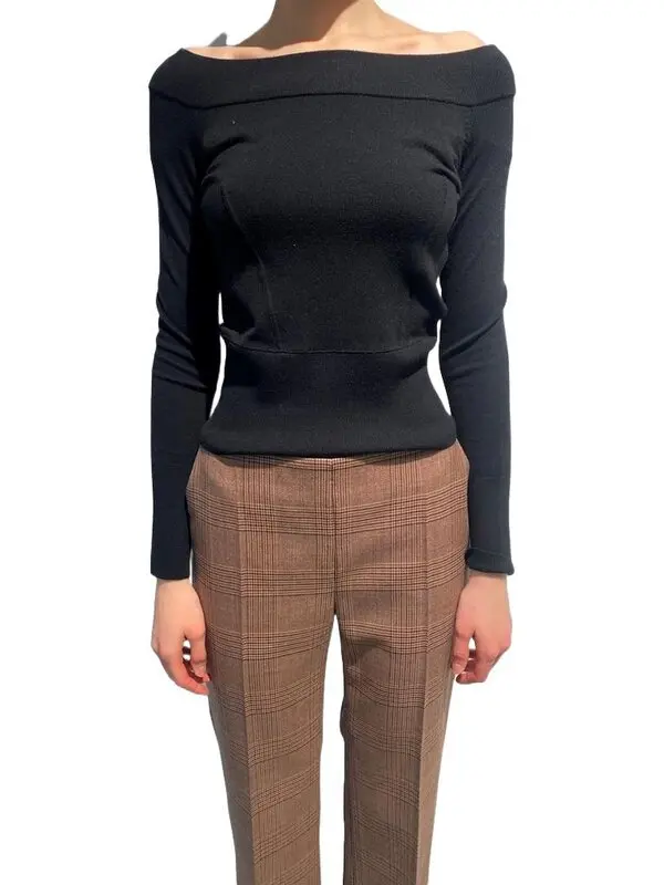Max Mara Long-sleeved Knitwear - Black